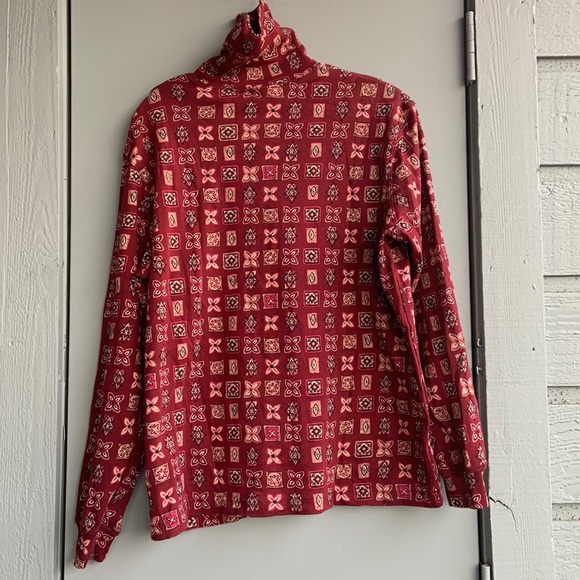 Classic Elements | Tops | Classic Elements Turtleneck Red With Square ...